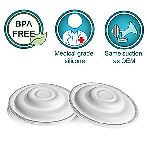 Nenesupply Silicone Backflow Protector Membranes Compatible with Spectra Backflow Protector Not Original Spectra Pump Parts Work with Spectra S2 S1 Breast Pumps (4pc Membrane)