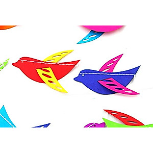 Seyal® Rainbow 3 d birds garland Paper Garland