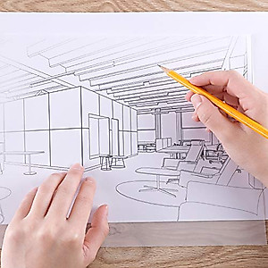 Bachmore 9”x12” Artist’s Tracing Paper Pad, 75 Sheets – Translucent Tracing Paper for Pencil, Marker and Ink - Trace Images, Sketch, Preliminary Drawing, Overlays 32 LB / 50 GSM