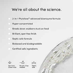 Dirty Labs | Dishwasher Detergent and Booster | Aestival Scent | 48 Loads (1 lb) | Ultra Clean, Spot Free, Quick Wash Optimized | Hyper Concentrated