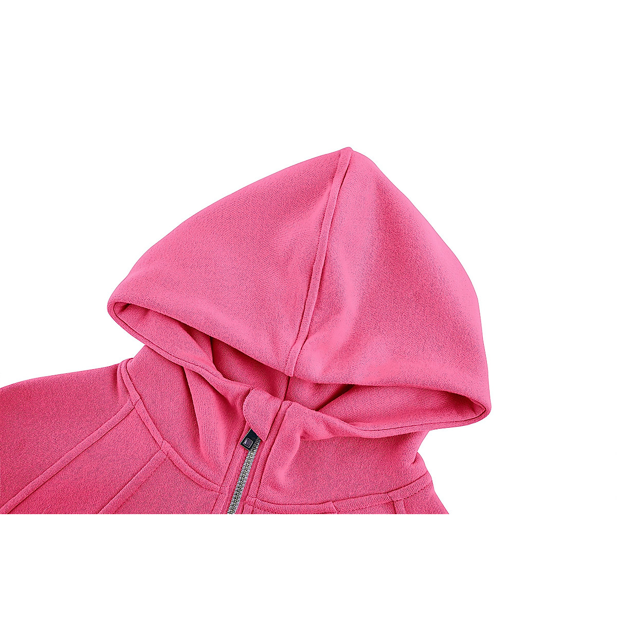 Girls' Hoodies Sweatshirts Half Zipper Pullover Crop Tops for Teen Girls Long Sleeve Sweater Thumb Hole Pink Red