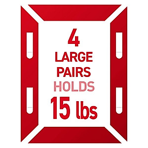 Command Large Picture Hanging Strips, Damage Free Hanging Picture Hangers, No Tools Wall Hanging Strips for Christmas Decorations, 20 Black Adhesive Strip Pairs (40 Command Strips)