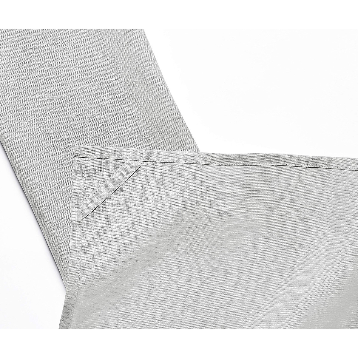 Solino Home Linen Kitchen Towels 17 x 26 Inch – 100% Pure Linen Kitchen/Tea Towels Set of 2 – Handcrafted from European Flax and Machine Washable – Soft Grey