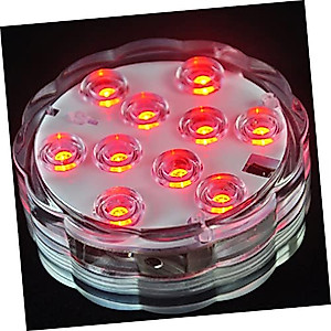 OSALADI 2 Sets Lighting LED Diving Hot Changing Submersible Underwater Aquarium Light Control Garden Aquariums Remote Pool Tub Fountain Pond Vase Fish Lamp with Decoration Base for Lights