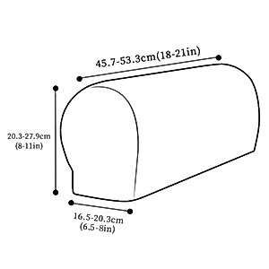 BAGASI Sofa Arm Rest Covers Set of 2 Stretch Armrest Chair Covers Waterproof Armchair Couch Anti-Slip Furniture Protector Slipcovers for Armchairs Sofa Couches Recliner,White