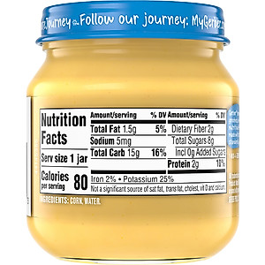 Gerber Natural for Baby 1st Foods Baby Food Jar (Corn)