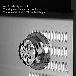 Mechanical Magnetic Kitchen Timer with Countdown Timer and Loud Alarm, Stainless Steel 1 Hour Visual Timer for Home Baking, Oven and Cooking