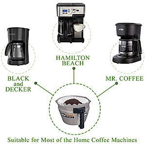 Coffee Filters 8-12 Cup, Basket Coffee Filter, Paper Coffee Filters (300/Pack)