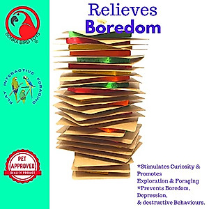 Bonka Bird Toys 1821 Medium Card Tower Toy cage Parrot cage African Grey Conures