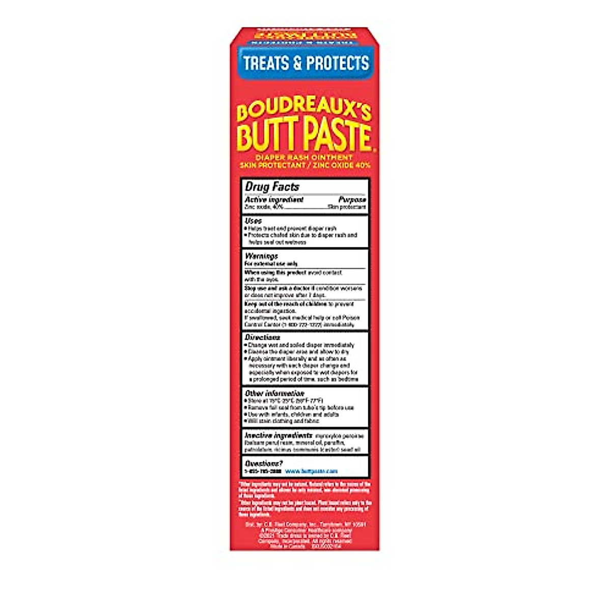 Boudreaux's Butt Paste Diaper Rash Ointment Variety Pack (1-4 oz Maximum Strength, 1-4 oz Natural Aloe)