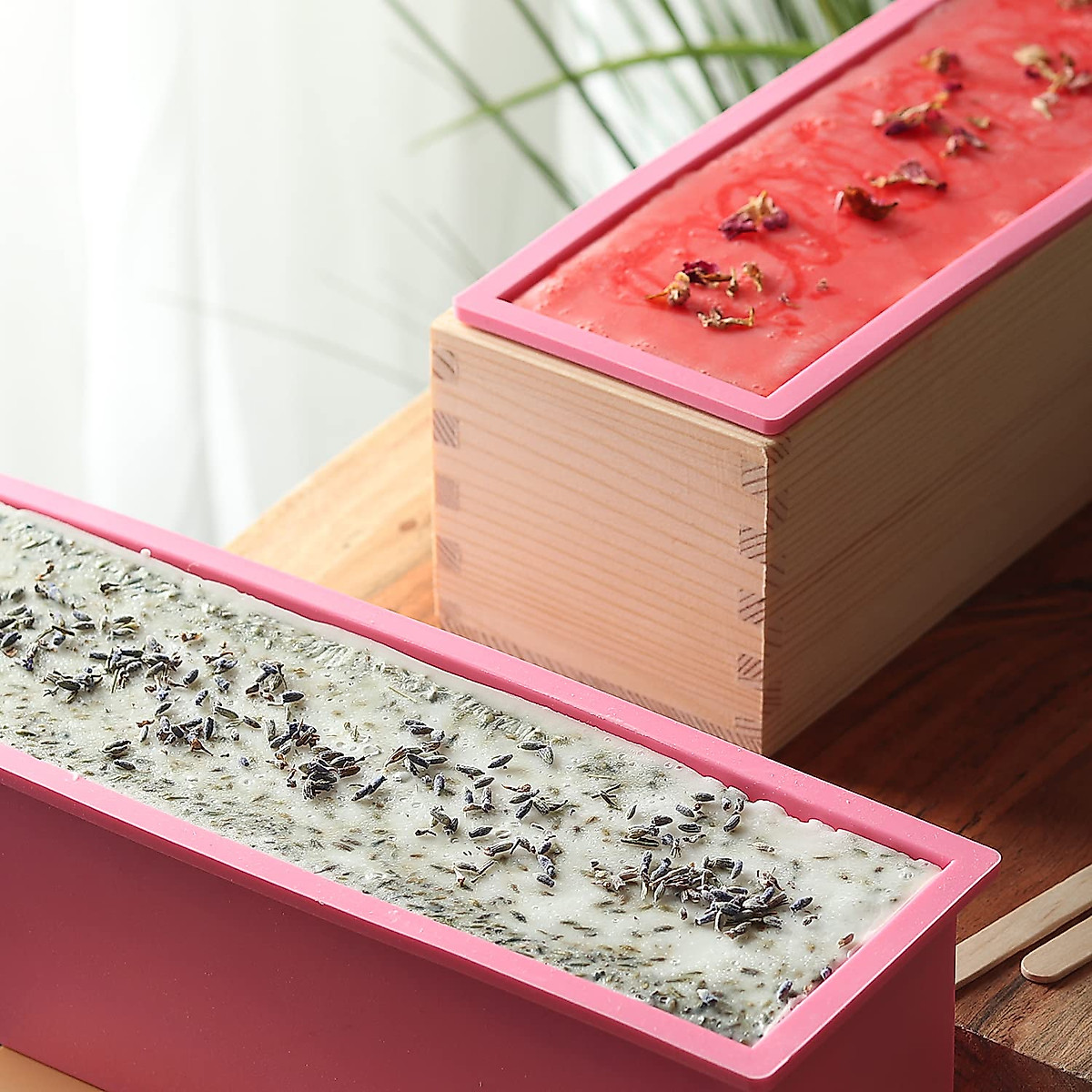 CraftZee Large Soap Making Kit - DIY Kits for Adults and Kids Supplies Includes Soap Base, Soap Cutter Box, Silicone Loaf Molds, Fragrances, Rose Petals & More Melt and Pour Soap Kit