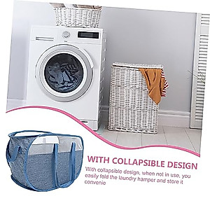 GREENADSCAPE Folding Laundry Hamper Laundry Baskets Dirty Cloth Basket Folding Laundry Basket Clothes Basket Holder Mesh Laundry Basket Laundry Hampers Clothes Holder Cationic Cloth