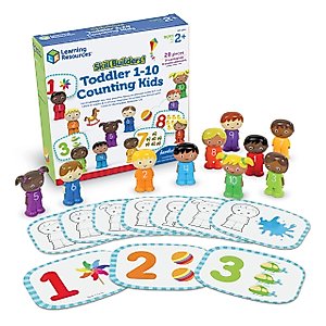 Learning Resources Skill Builders! Toddler 1-10 Counting Kids, Educational Toys, Toddler Activities, Color Teaching Toys, 20 Pieces, Age 2+