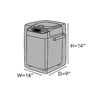 Covermates Keepsakes – Bread Maker Cover – Dust Protection - Stain Resistant - Washable – Appliance Cover, Slate