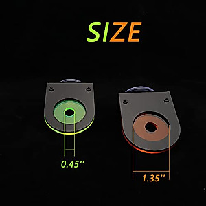 Fluorescent Green Coral Frag Holder Acrylic Coral Rack with Powerful Suction Cup and Placstic Screws Suitable for Household Fish Tanks (2pcs 1 Plug Hole Green+Orange)