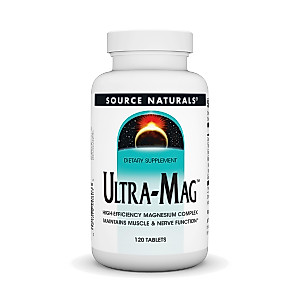 Source Naturals Ultra-Mag High-Efficiency Magnesium Complex - Maintains Muscle & Nerve Function* - 120 Tablets