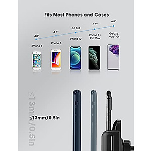 VSSMSSA Phone Mount for Car,Car Phone Holder Mount with Strong Suction Cup Dashboard Windshield Phone Mount Compatible with iPhone 14 13 12 11 Pro Max, Galaxy Note 20 S20 S10 and More