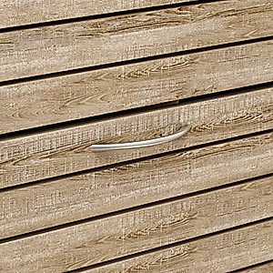 AGOTENI Shoe Cabinet, Natural Narrow Shoe Cabinet with 3 Flip Doors & Adjustable Shelf, Modern Shoe Storage Cabinet for Entryway Hallway (22.4”W x 9.4”D x 42.3”H)