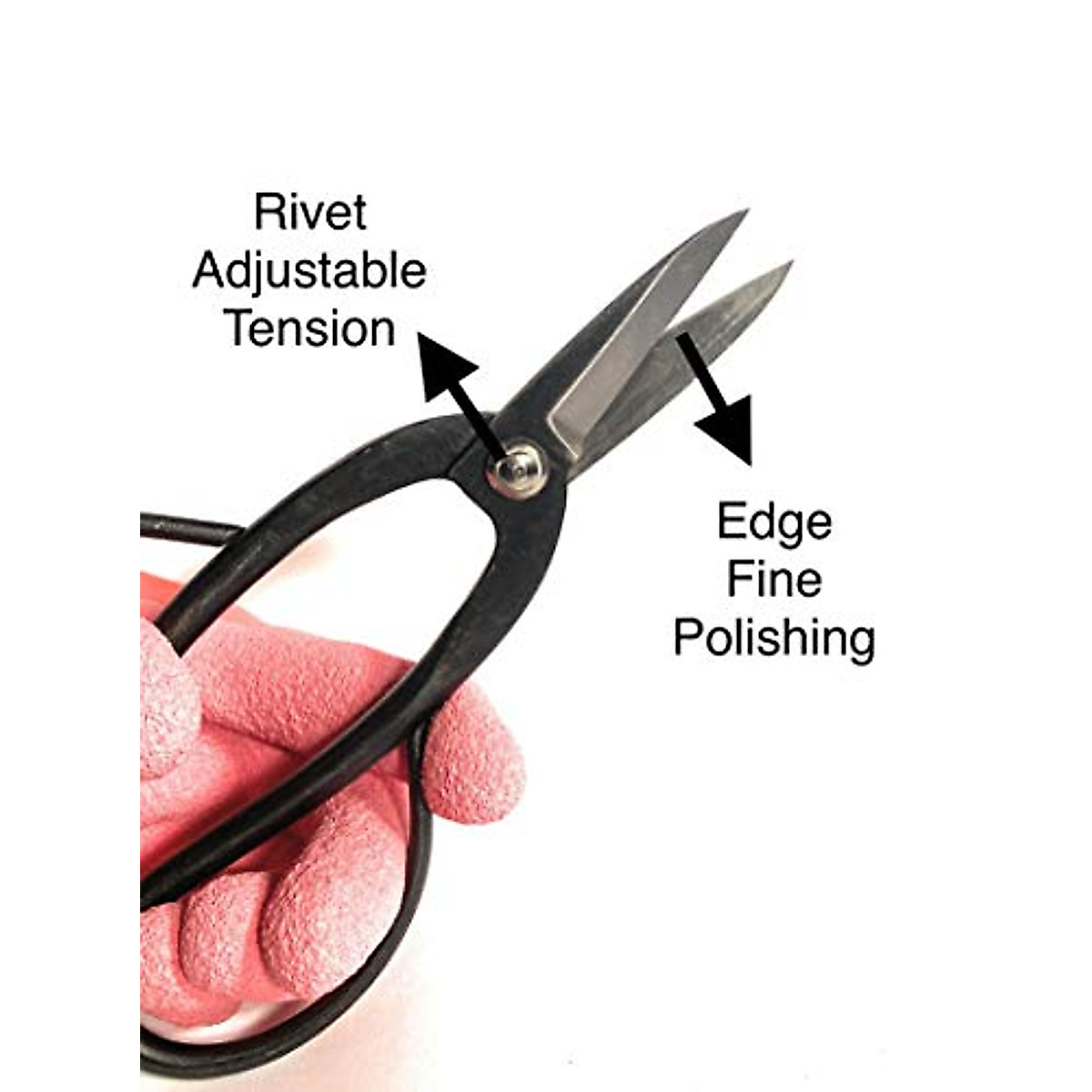 7.3” Bonsai Scissors, for Bonsai Gardening. Bonsai Shears. Bonsai Pruning with a High Carbon Steel Blade. Ergonomic Design That Provide Precision Trimming.
