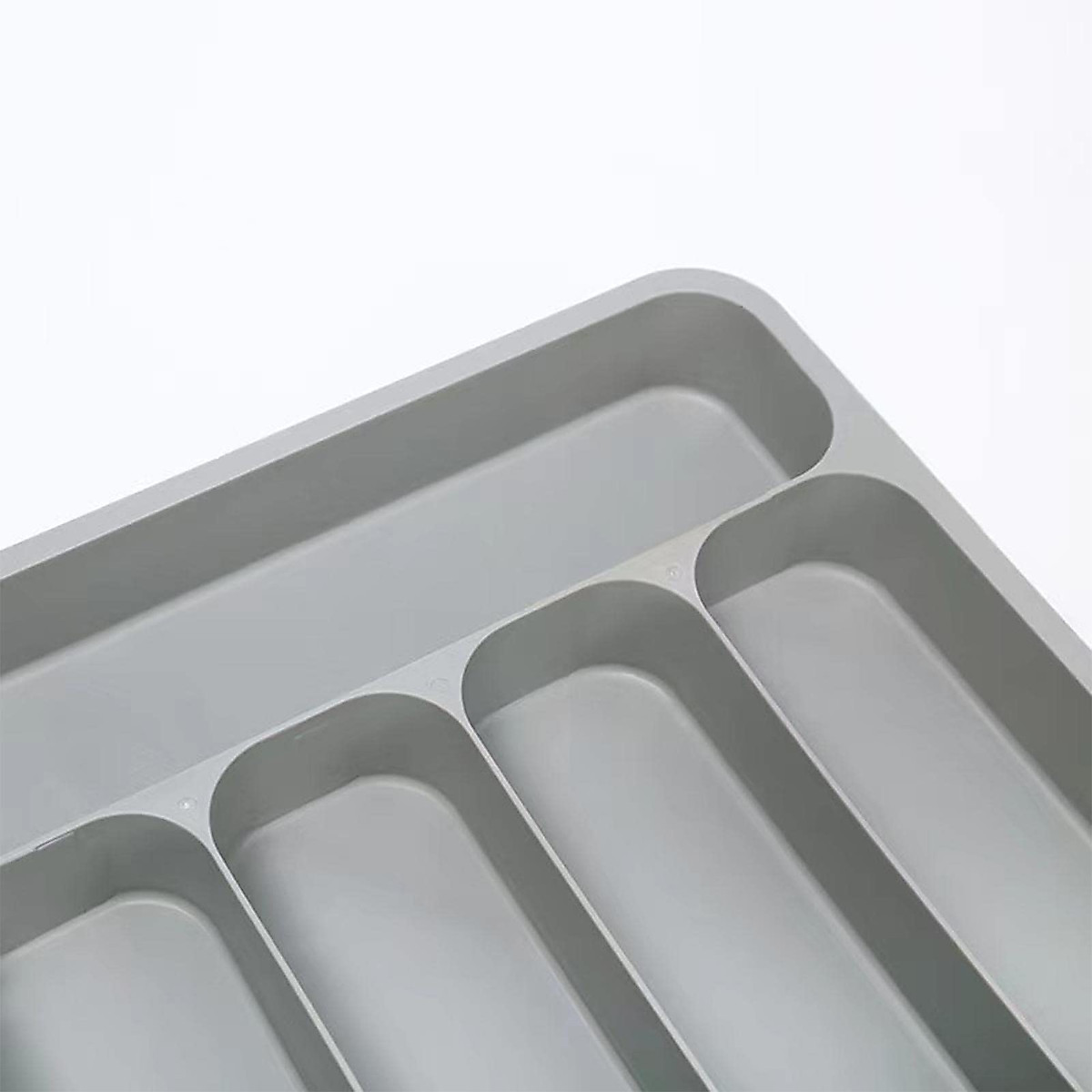 MODGAL Silverware Organizer,Silverware Drawer Organizer Flatware Organization Holder - 6 Slots Flatware Organizer Expandable, Silverware Tray for Efficient Spoon, Fork, Chopsticks Storage