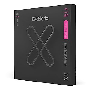 D'Addario XT Coated Bass Strings - Electric Bass Guitar Strings - 5-String, Long Scale, 45-130