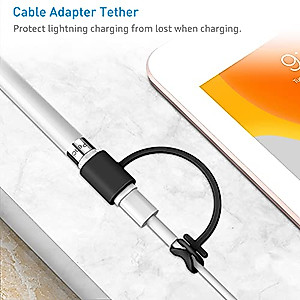 Fintie Silicone Grip Holder for Apple Pencil 1st 2nd Generation, Protective Skin Sleeve Case Accessories Compatible with Apple Pencil 1 2, iPad 10.2, iPad 6th Gen, iPad Pro 11/12.9, Black