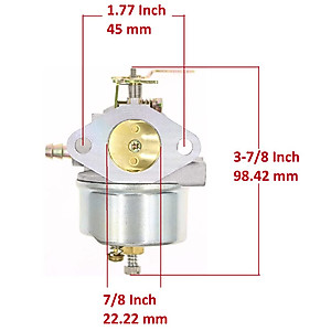 HH BROS Carburetor with Gasket for Tecumseh OH195SA OH195SP OHSK55 OHSK60 OHSK70 Engine 640349 640052 640054 640058 640058A