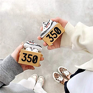 for Air pod 3 3rd Generation Case, Cute 3D Lovely Unique Cartoon for Air pod 3 Silicone Cover Fun Funny Cool Design Fashion Cases for Boys Girls Kids Teen for Air pod 3 (2021) (35 White)