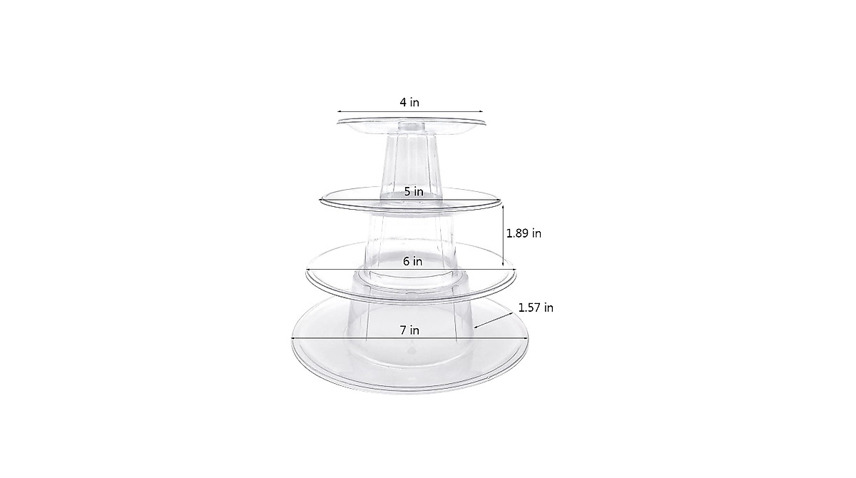4 Tier Macaron Display Stand - Perfect for Events