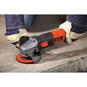BLACK+DECKER Angle Grinder Tool, 4-1/2-Inch, 6 Amp (BDEG400)