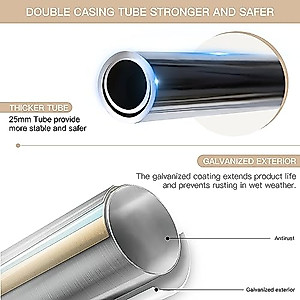 SWHSE 32.5" Rattan Dining Chairs Set of 4, Upholstered Boucle Mid-Century Modern Dining Chairs Set of 4 with 3-Layer Thickened Cushion and Galvanize Tube Frame for Dining Room, Kitchen (White Boucle)