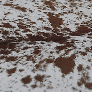 Guyi Rare Faux Cowhide Rug 8X6 ft Large Cowhide Modern Cow Rug Tan Area Rugs for Living Room Bedroom Dinning Room Animal Print Rug