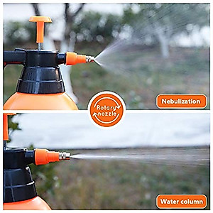 JoyTube Garden Pump Sprayer 68 oz/0.5 Gallon Hand-held Pressure Bottle with Brass Adjustable Nozzle for Watering Flower Lawn, Home Cleaning and Washing