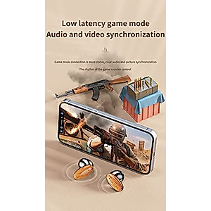 Bluetooth Headphones True Wireless Earbuds 48Hrs Playtime with Wireless Charging Case LED Power Display Wireless & Type-C Charging Waterproof in-Ear TWS Earphones for Phone Computer Laptop Sports