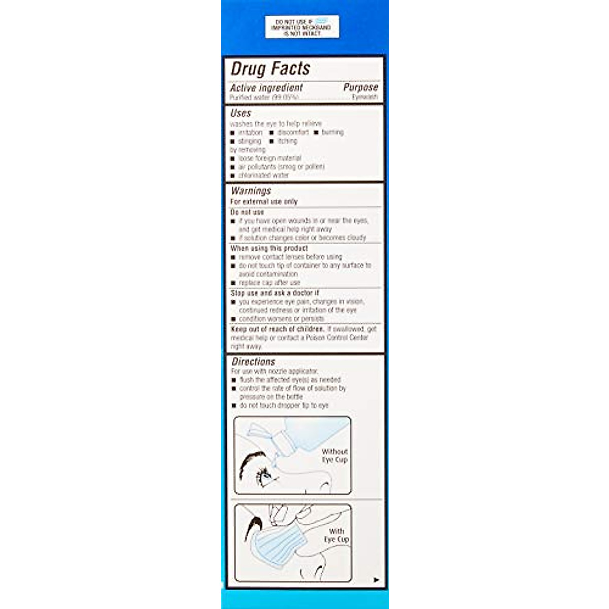 B&L Eye Wash Size 4z Bausch & Lomb Advanced Eye Relief, Eye Wash Eye Irrigating Solution