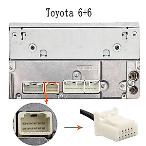 Yomikoo Car Auido AUX Input, 3.5mm AUX Adapter CD Changer for Toyota Camry 2005-2011, Avensis 2003-2011, Corolla 2005-2011, Tacoma 2004-2008, RAV4 2004-2011