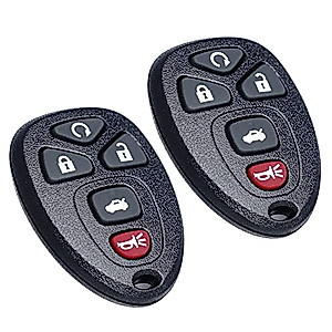 Key Fob Remote Replacement Fits for Chevy Impala 2006 2007 2008 2009 2010 2011 2012 2013 Cadillac DTS Buick Lucerne 2006-2011 Chevrolet Monte Carlo 2006-2007 Keyless Entry Remote Start Control