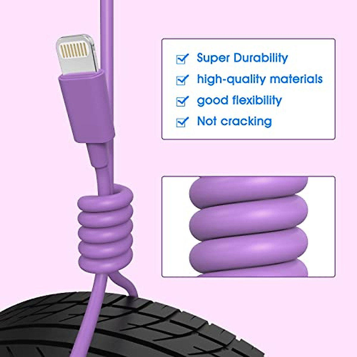 [Apple MFi Certified] iPhone Charger, 6Pack(3/3/6/6/6/10 FT) Lightning Cable Apple Charging Cable Fast Charging High Speed USB Cable Compatible iPhone 14/13/12/11 Pro Max/XS MAX/XR/XS/X/8-multicolor