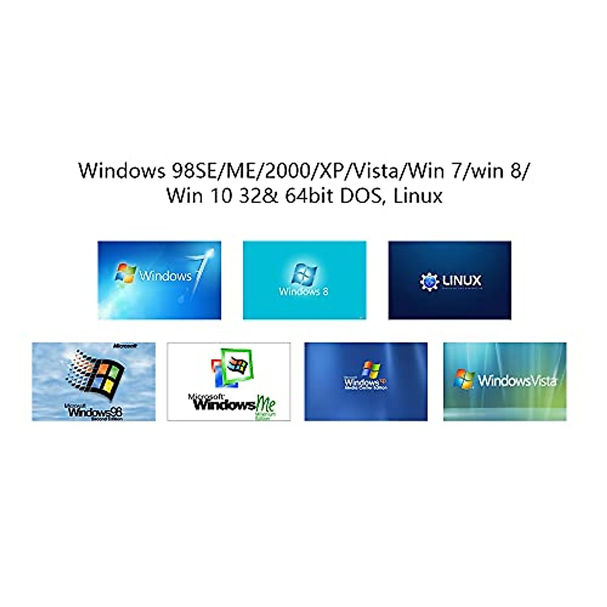 Wendry LPT Printer to PCI-E Parallel Printer Card, Parallel Port DB25 Express Card Converter Adapter, Pci-express's 25/s Full Duplex Channel,1.5 Mbyte/S,for Win98SE/ME/2000/XP/Vista/Win7/Win8/Win10