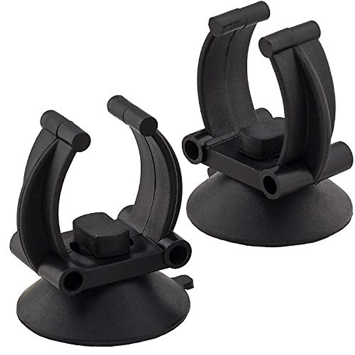 OIIKI 10 PCS Aquarium Heater Suction Cups with Clips, Air Hose Tube Holders Clamps for Fish Tank (Black)