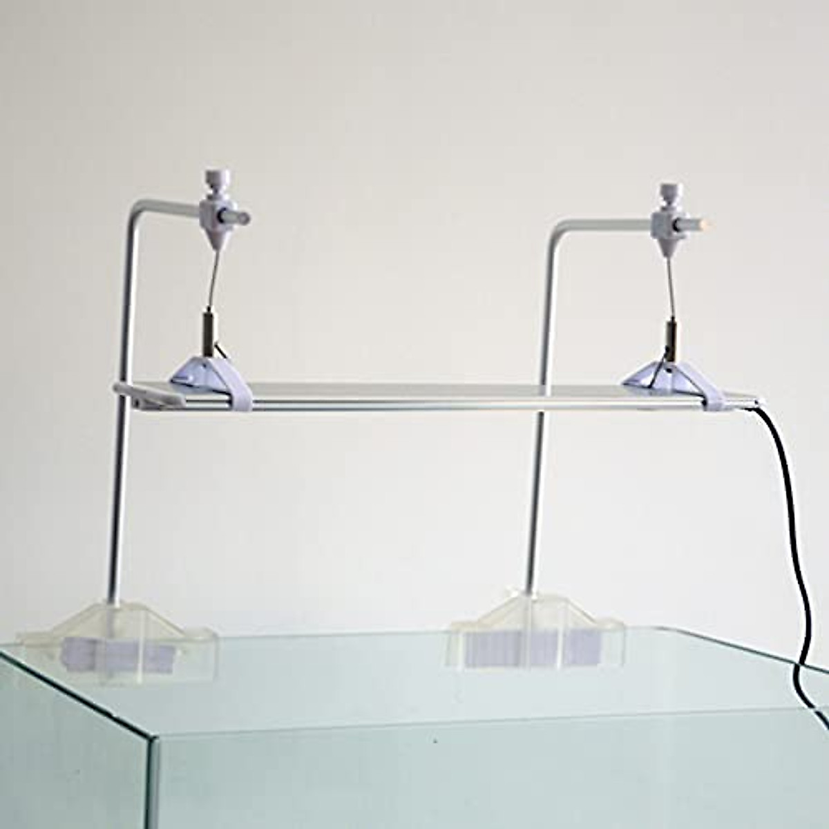 ULTECHNOVO Fish Tank Accessory Aquarium Light Rack- Universal Aquarium Light Bracket Adjustable Heigth- Aquarium Light Hanging Kit, Pulley Shaped Random Led Aquarium Light