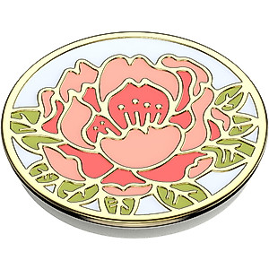 PopSockets ​​​​ Phone Grip with Expanding Kickstand, for Phone - Enamel Blooming Peony