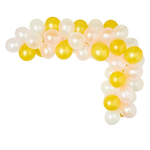 Sparkle and Bash 80 Pieces Elephant Baby Shower Decorations for Girl, Balloon Kit and 5x3 Backdrop (White, Pink, Gold)