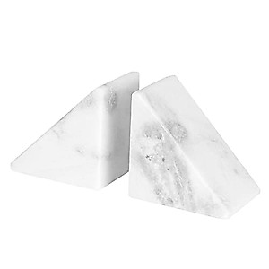 Bookends Marble Book Clips Student Book Support Book Stand Home Living Room Study Ornaments Desk Stand Bookshelf Room Office Decoration Office Book Stopper bookends