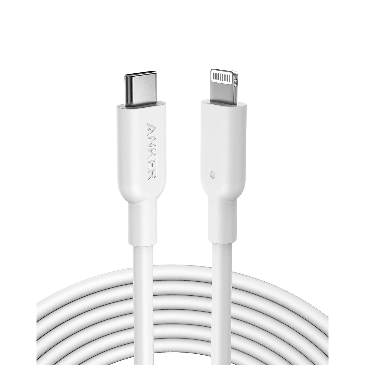 Anker USB C to Lightning Cable, Powerline II [10ft, MFi Certified] Extra Long Charging Cord for iPhone 13 13 Pro 12 Pro Max 12 11 X XS XR 8 Plus, AirPods Pro, Supports Power Delivery (White)