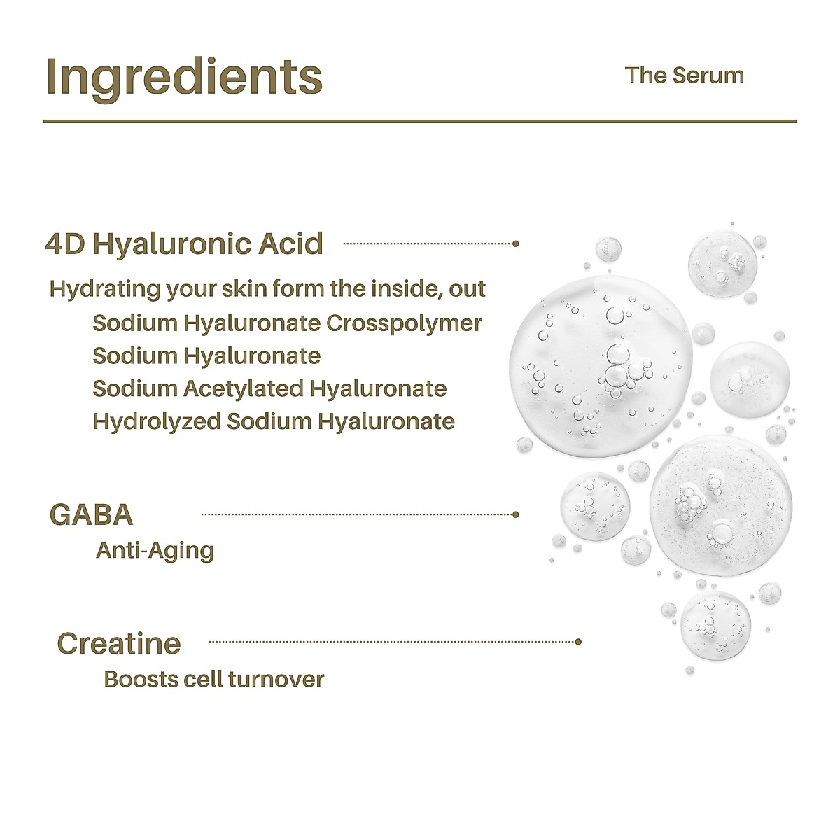 Regen4D Hyaluronic Acid Face Serum For Sensitive Skin, Anti Aging And Lifting Facial Serum, Skin Care Firming And Tightening Daily Mositurizer For Women And Men, Dermatologist Tested