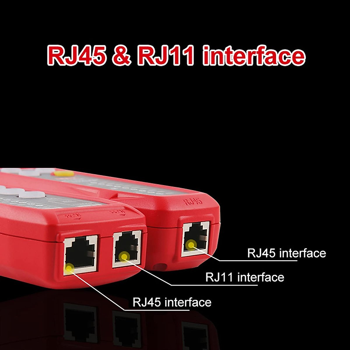 UNI-T UT683KIT Cable Tester Wire Tracker for RJ11 and RJ45 Cables Tester, Telephone Line Finder Cable Collation, Network Maintenance Collation, Repairing Networking Tool