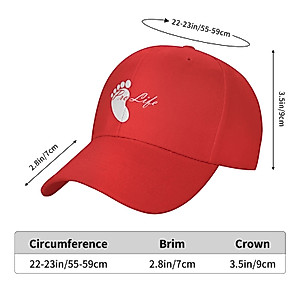 Pro Life Choose Life Baseball Cap for Men Women Fashion Golf Hat Adjustable Red Trucker Hats