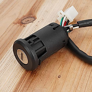 WATODAY 4 Wires Ignition Key Switch with Dust Cap, Chinese ATV for 50cc 70cc 90cc 110cc 150cc 200cc 250cc SUNL Chinese Quad 4 Wheeler 125cc Dirt Bike Scooter Pack of 2