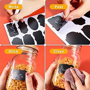 Bamboo Mason Jar Lids Regular Mouth Storage Canning Jar Lids, 6 Pack Lids with Decorative Chalkboard Labels and Pen for Regular Mouth Mason Jar